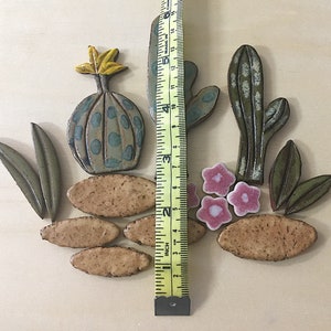 Cactus Garden Tiles Set , Handmade Mosaic Tiles 16 Pieces - Etsy