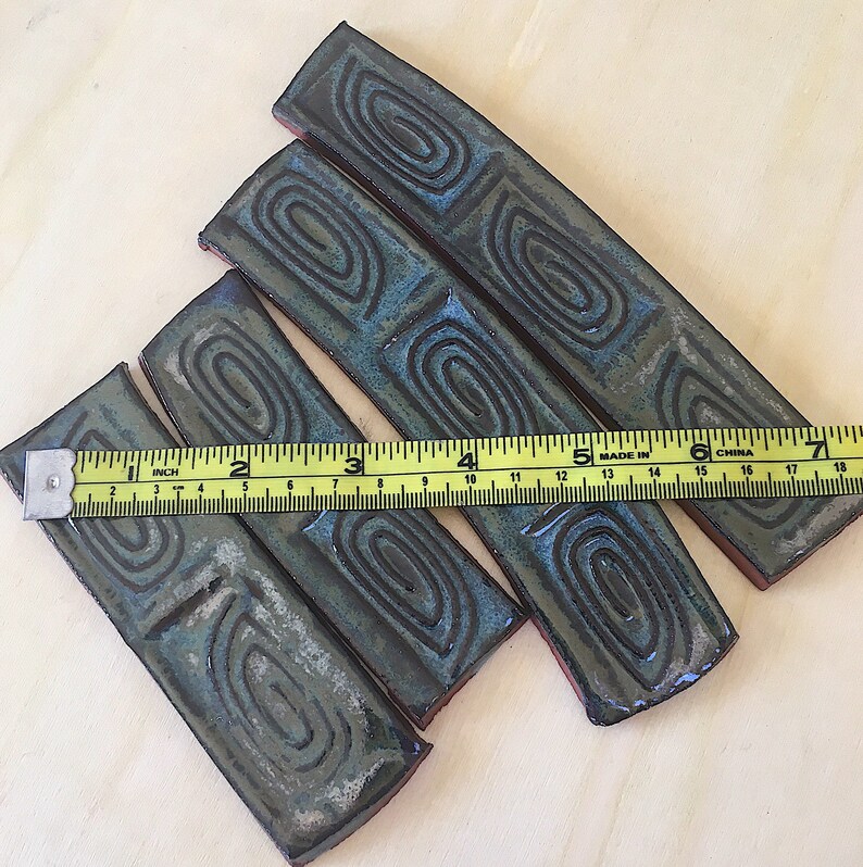 Textured Mosaic Tiles Textured Ceramic Strips for Mosaic - Etsy