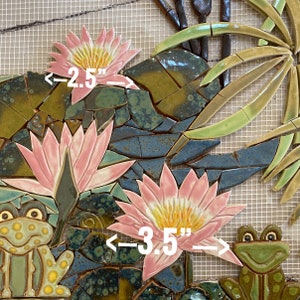 Water Lilies Ceramic Tile Set - Etsy