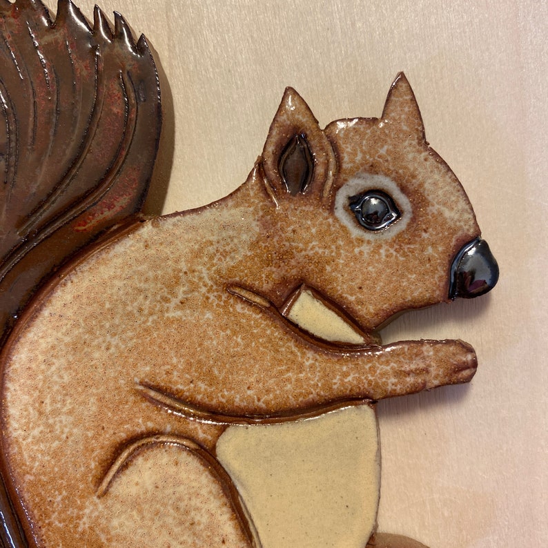 Squirrel Ceramic Tile 3.75 for Mosaic and Wallart - Etsy