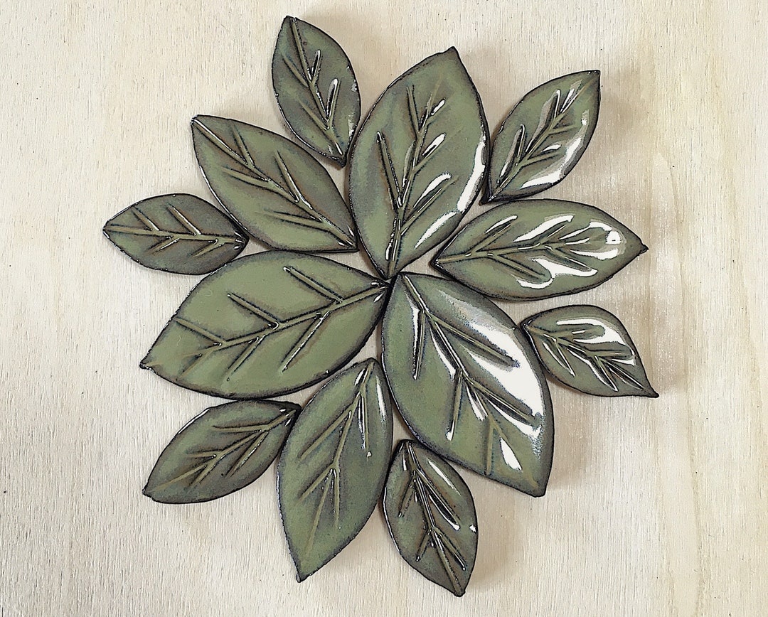 Green Leaf Tile Pack for Mosaic, (12 Pieces) - Etsy