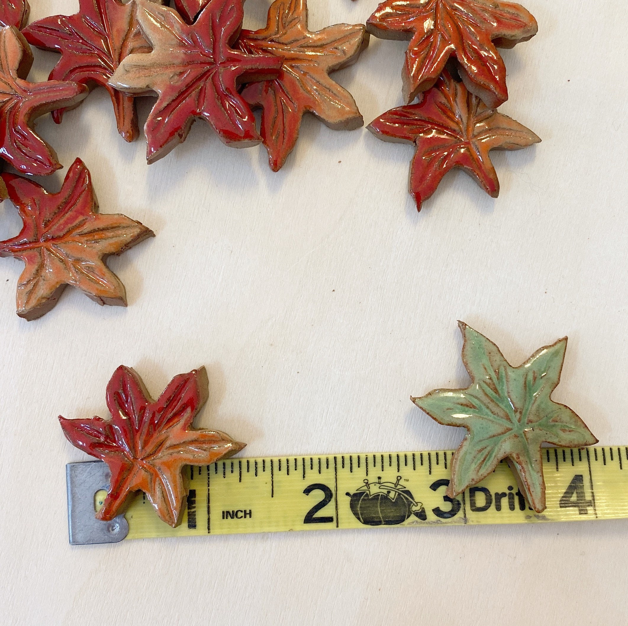 Mosaic Tiles Tiny Maple Leaf Tiles Pack for Mosaic and Wall | Etsy