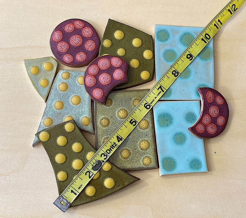 Mosaic Tiles Hand Crafted Ceramic Tiles Package - Etsy