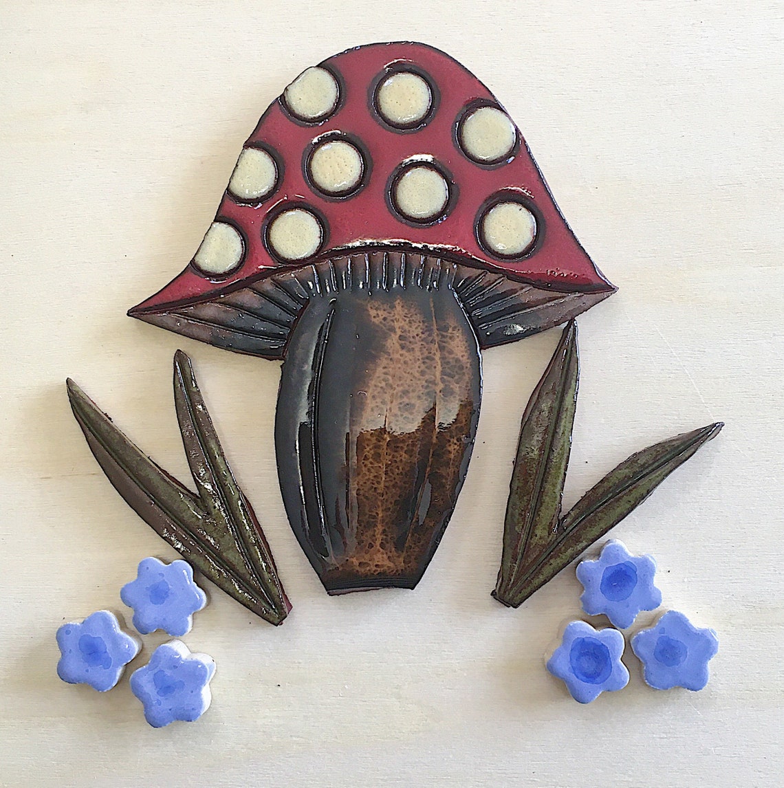 Mushroom Ceramic Tile for Mosaic and Wall Decoration - Etsy