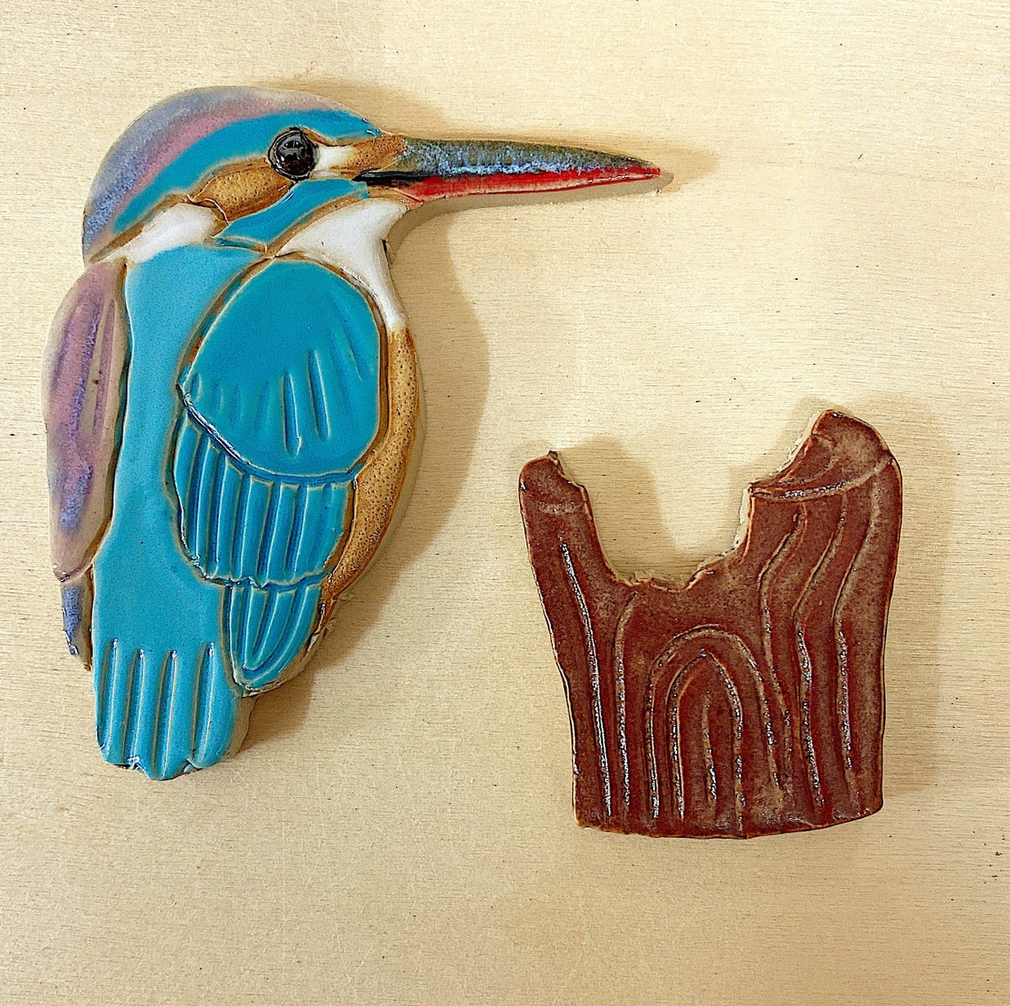 Ceramic Bird Tile for Mosaic and Wall Art 2 Pieces Mosaic - Etsy