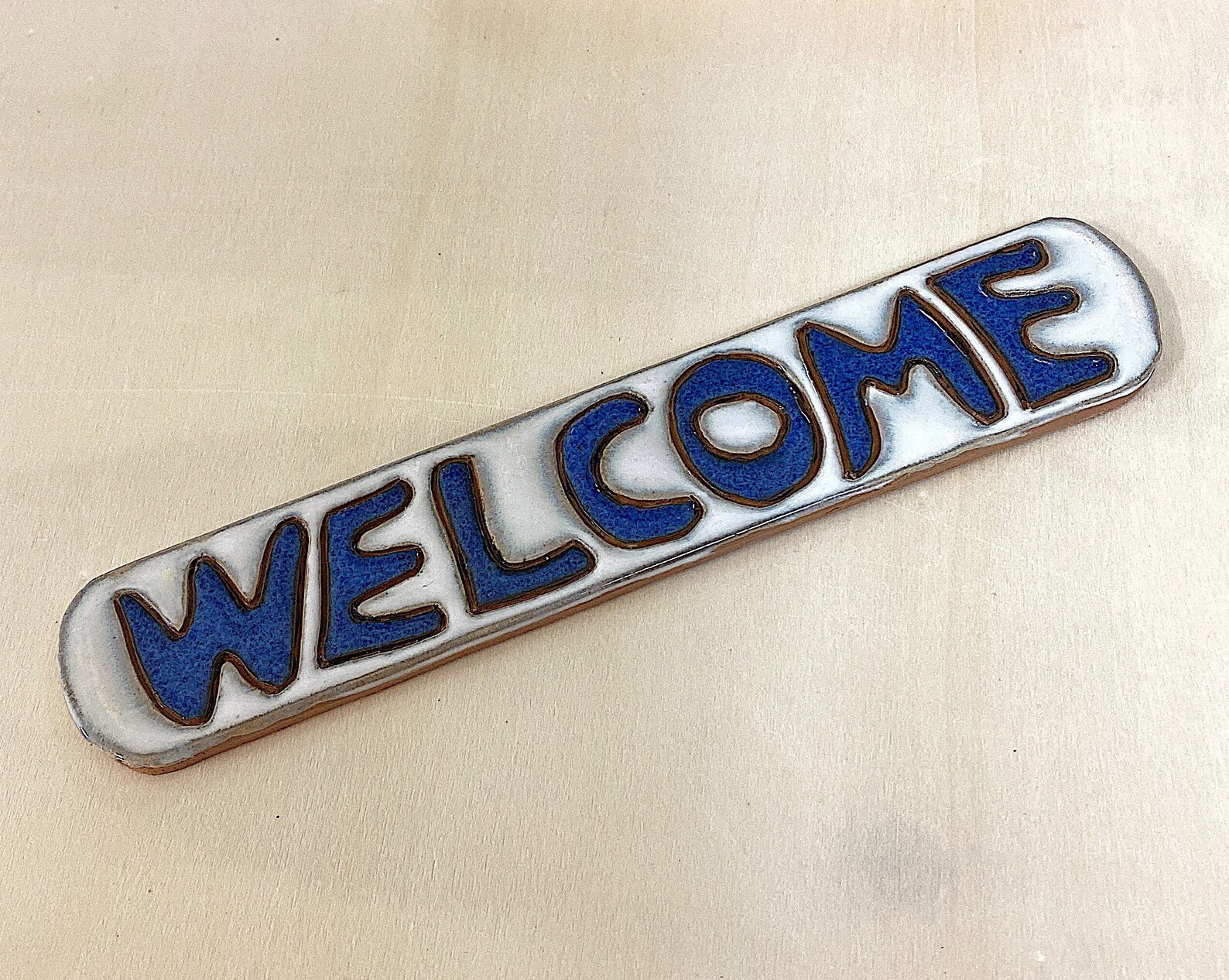 WELCOME Ceramic Tile - Etsy