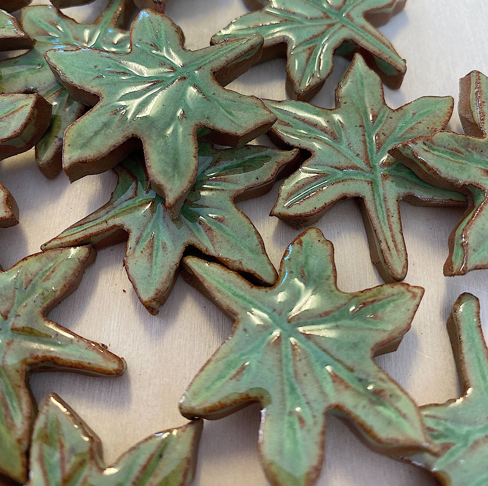 Mosaic Tiles Tiny Maple Leaf Tiles Pack for Mosaic and Wall | Etsy