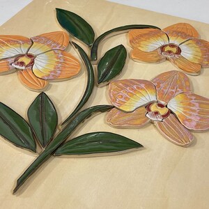 Orchids Ceramic Tiles Set for Mosaic and Wall Decor - Etsy