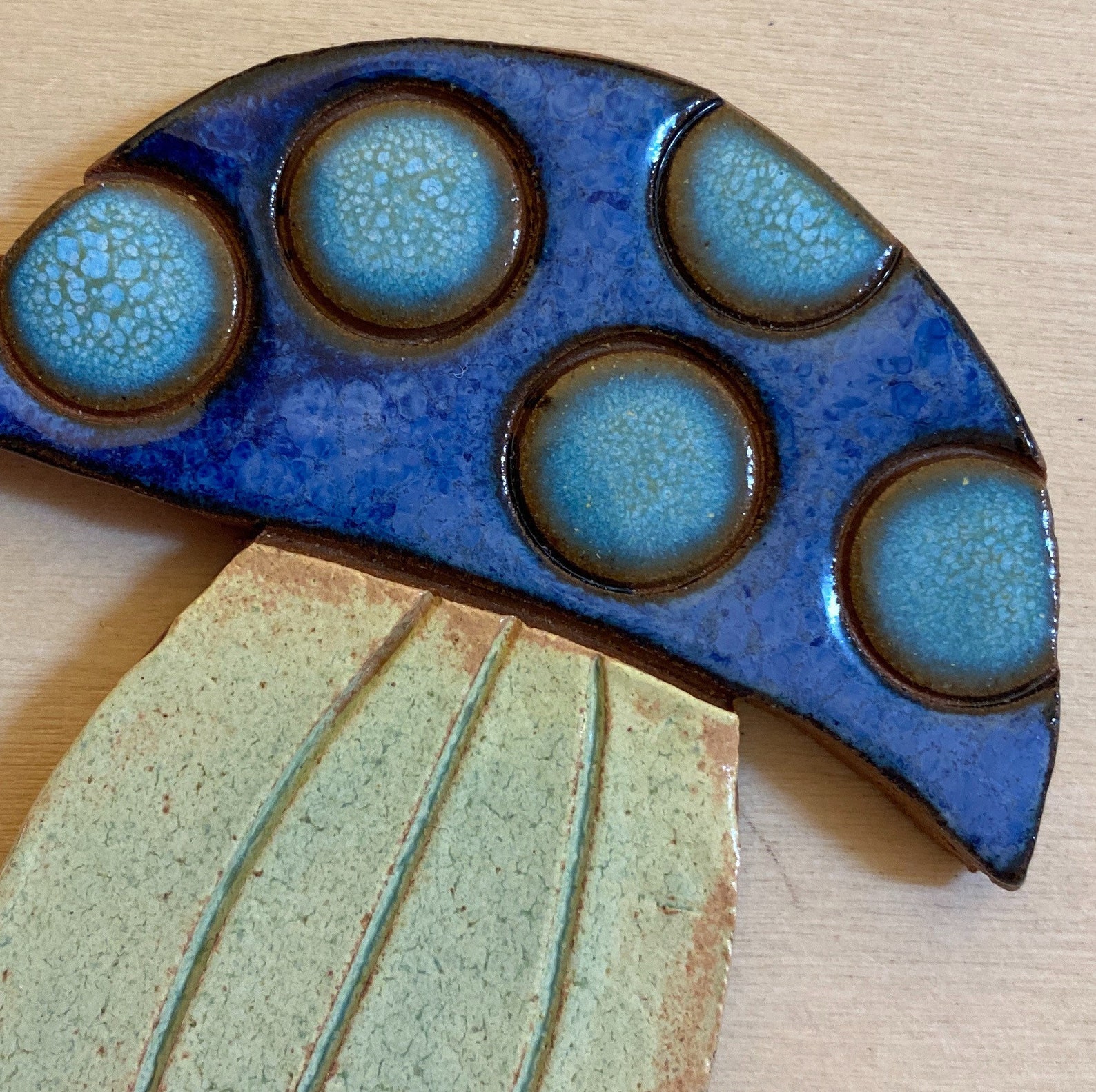 Mushroom Ceramic Tile SET Mosaic and Wall Art Tiles 2 | Etsy