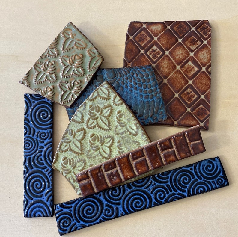 Mosaic Tiles Hand Crafted Ceramic Tiles Package - Etsy