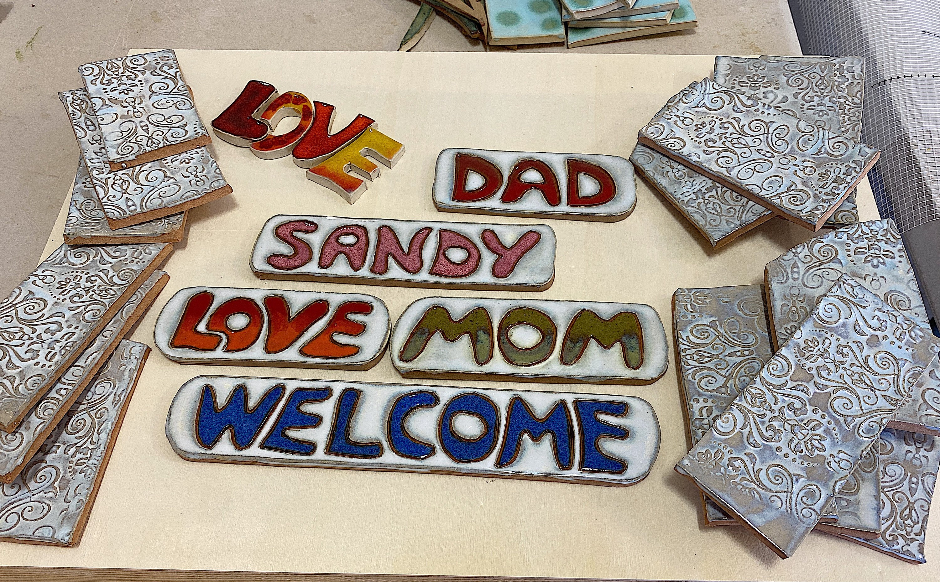 WELCOME Ceramic Tile - Etsy