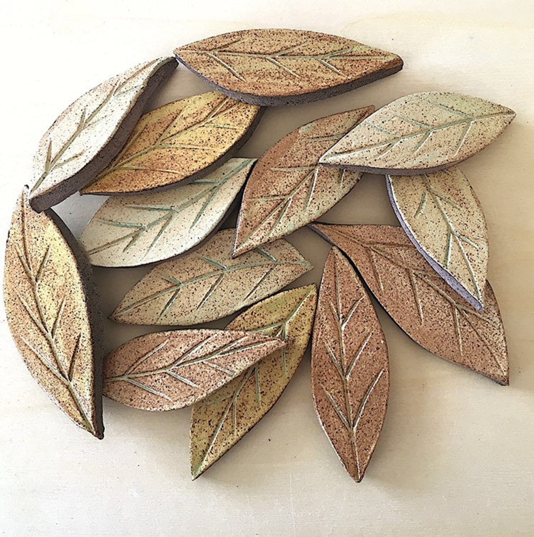 Fall Leaf Mosaic Tiles (10 Pieces) - Etsy
