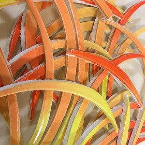 Yellow and Orange Ceramic Strips for Mosaic 1 Pound - Etsy