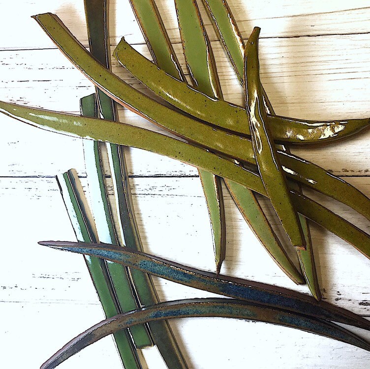 Green Ceramic Strips for Mosaic 1 Pound - Etsy