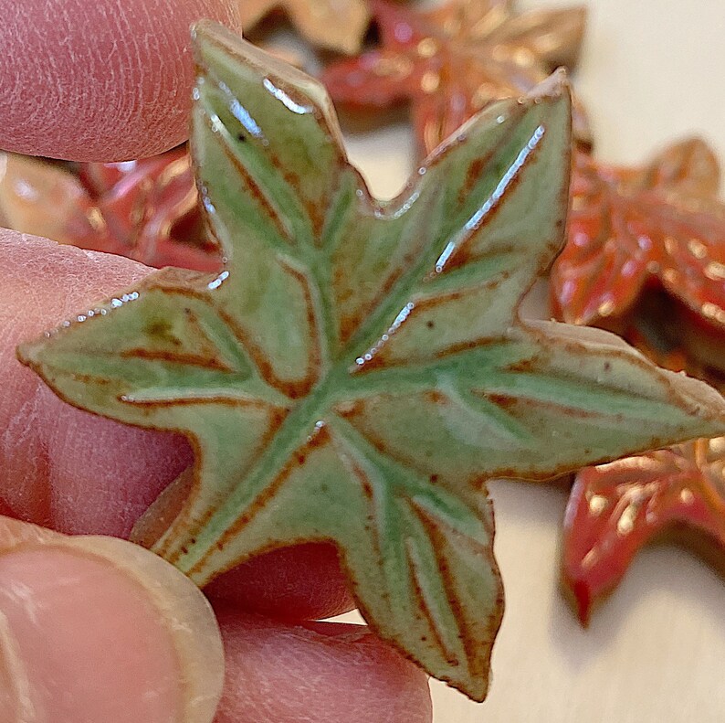 Mosaic Tiles Tiny Maple Leaf Tiles Pack for Mosaic and Wall | Etsy