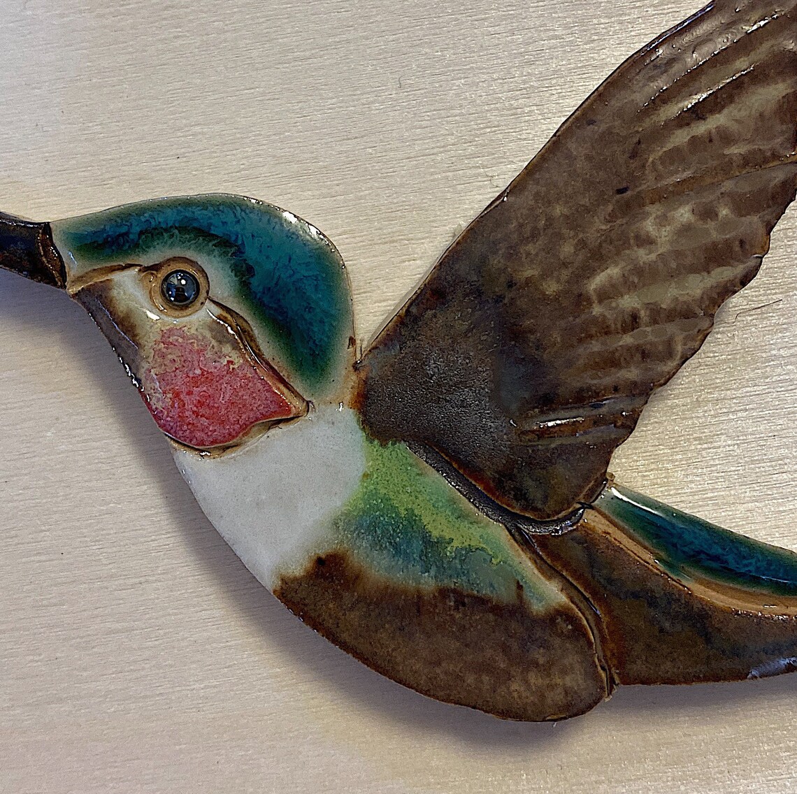 Ceramic Hummingbird Tile for Mosaic and Wall Art Mosaic - Etsy