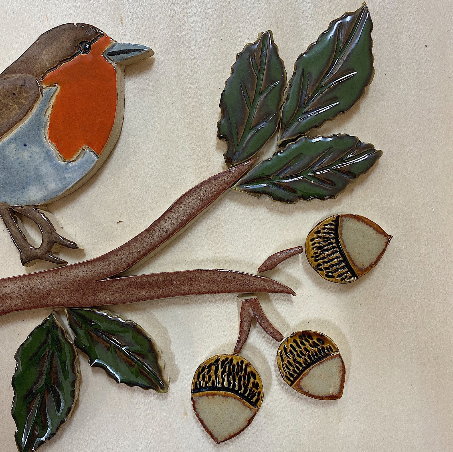 Ceramic Bird Tiles Set for Mosaic and Wall Art 10 Pieces | Etsy