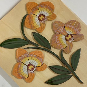 Orchids Ceramic Tiles Set for Mosaic and Wall Decor - Etsy