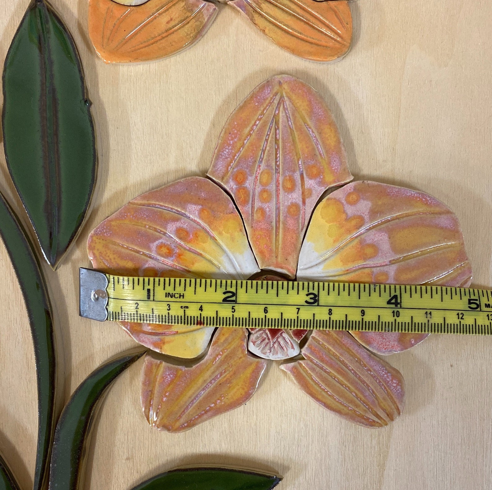 Orchids Ceramic Tiles Set for Mosaic and Wall Decor - Etsy