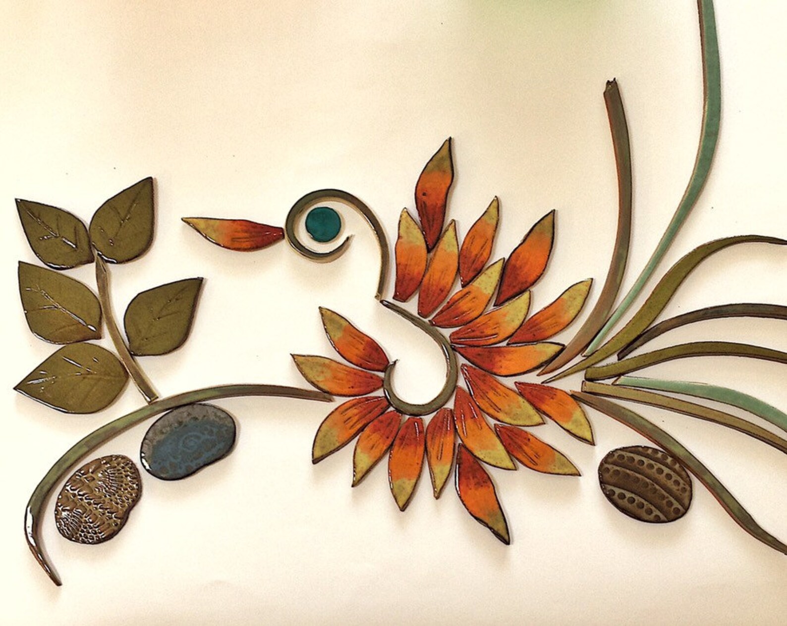 Three Extra Large Ceramic Sunflowers Tiles Set for Mosaic and - Etsy