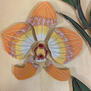 Orchids Ceramic Tiles Set for Mosaic and Wall Decor - Etsy