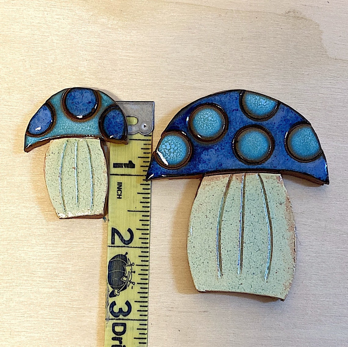 Mushroom Ceramic Tile SET Mosaic and Wall Art Tiles 2 | Etsy