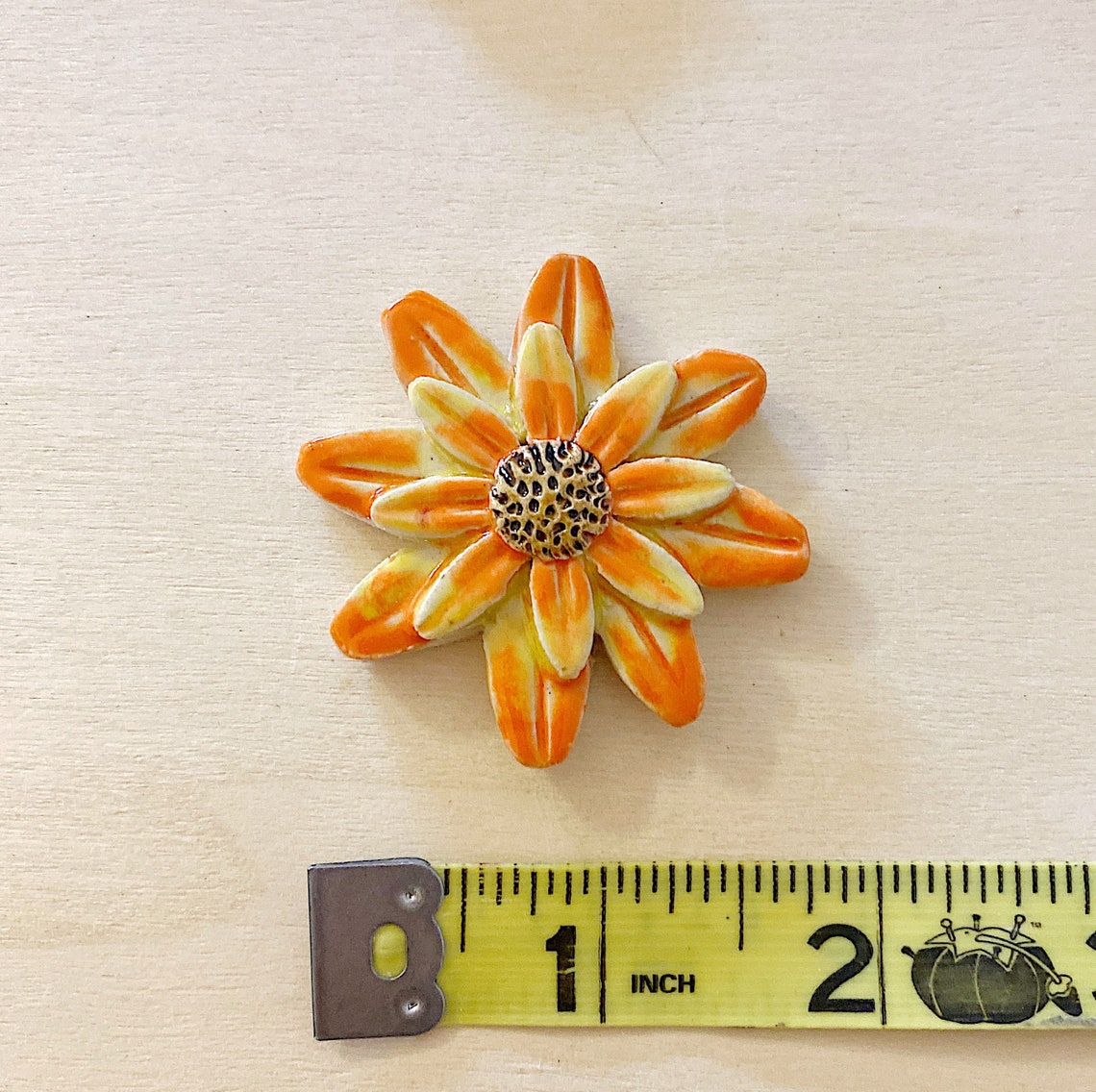 Marigolds Ceramic Flower Tiles Set | Etsy