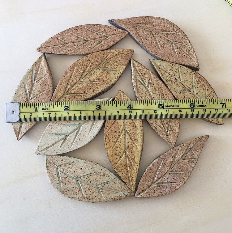 Fall Leaf Mosaic Tiles 10 Pieces | Etsy