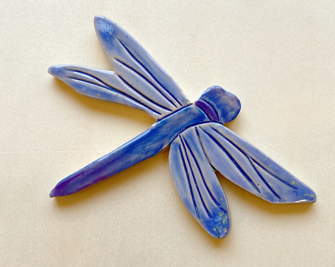 Ceramic Dragonfly Tile for Mosaic and Wall Art, Mosaic Tiles - Etsy