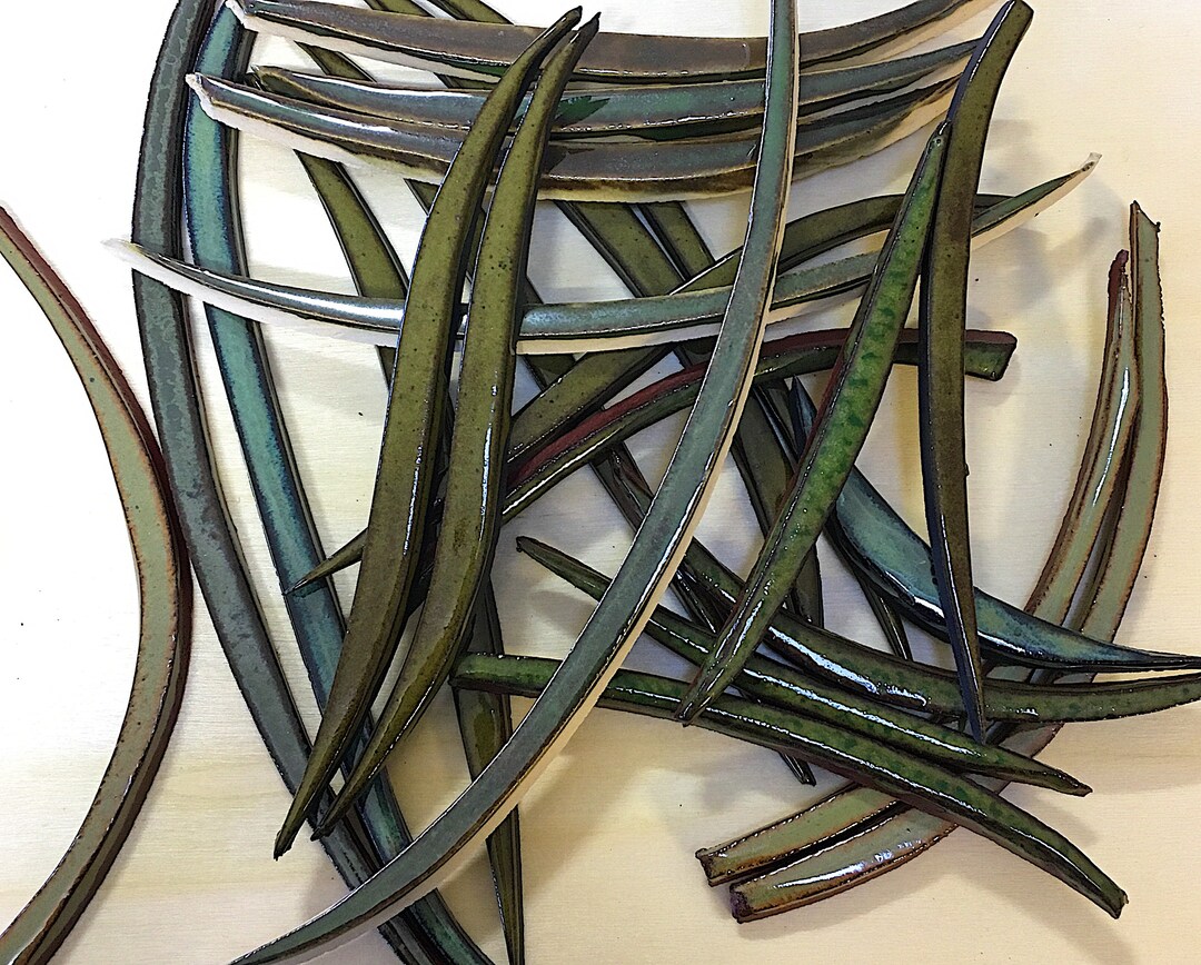 Green Ceramic Strips for Mosaic (1 Pound) - Etsy