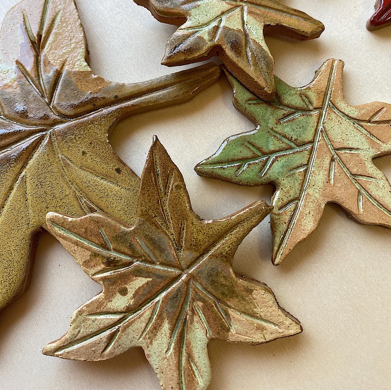 Maple Fall Leaf Tiles Pack for Mosaic and Wall Art 10 Pieces - Etsy