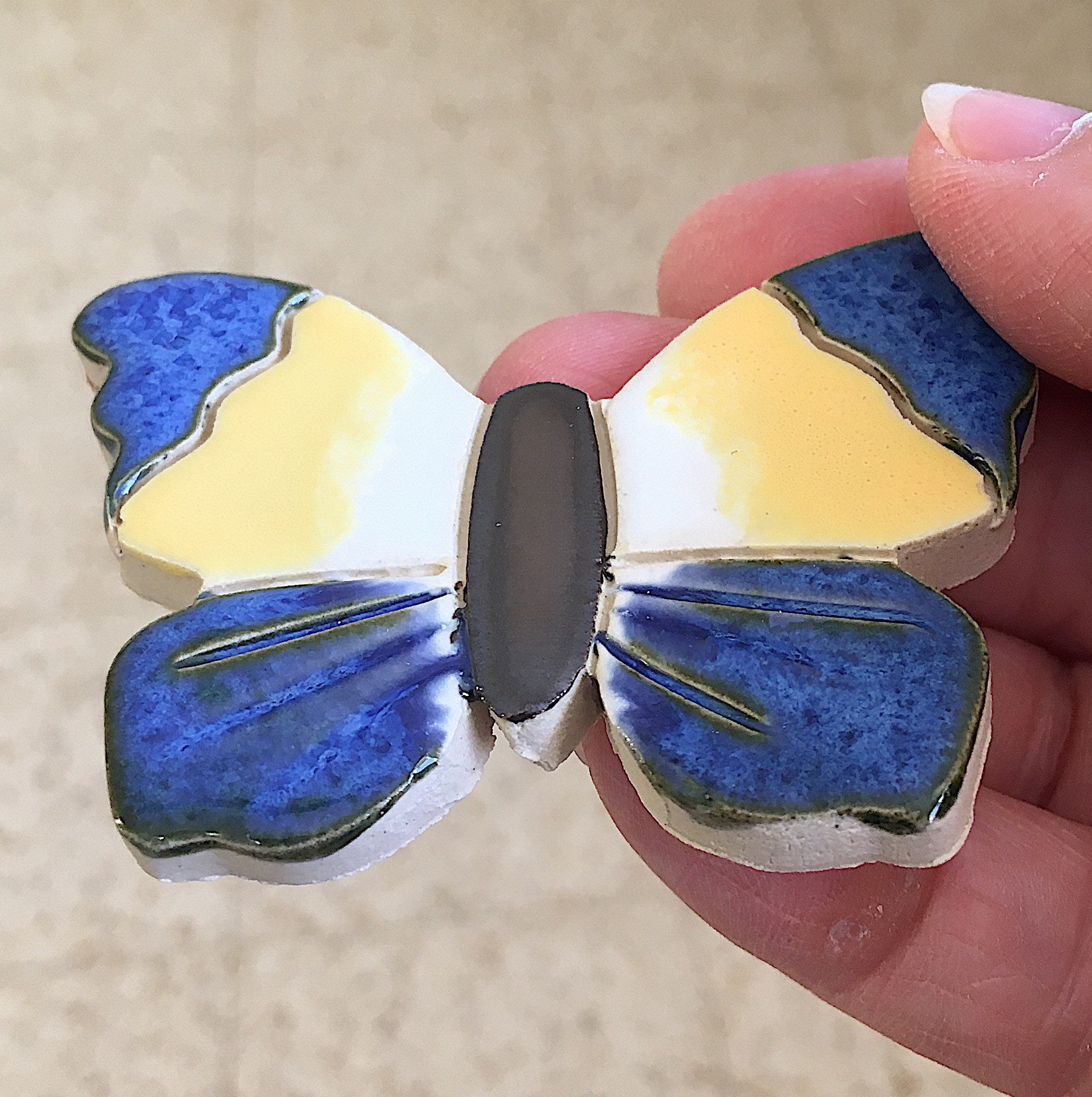 Ceramic Butterfly Tile for Mosaic and Wall Art Mosaic Tiles - Etsy