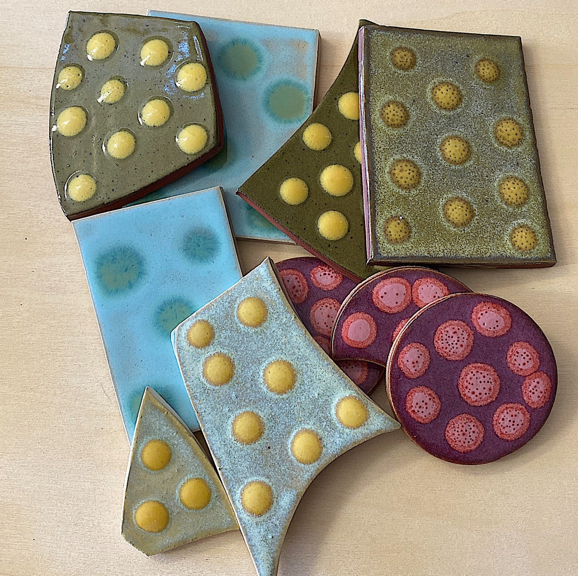 Mosaic Tiles Hand Crafted Ceramic Tiles Package - Etsy