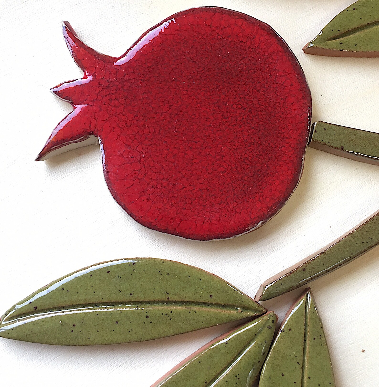 Pomegranates Set Ceramic Tiles for Mosaic and Wall | Etsy