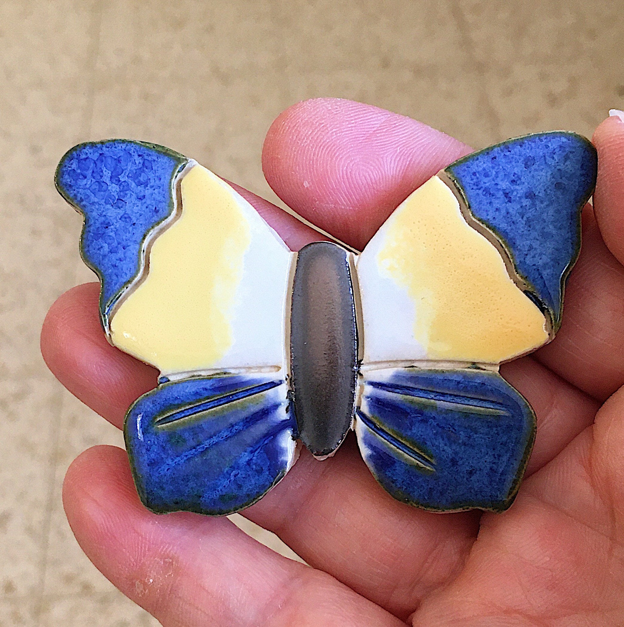 Ceramic Butterfly Tile for Mosaic and Wall Art Mosaic Tiles - Etsy