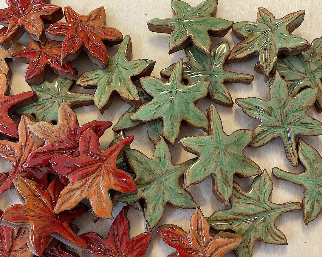Mosaic Tiles, Tiny Maple Leaf Tiles Pack for Mosaic and Wall Art 15 ...