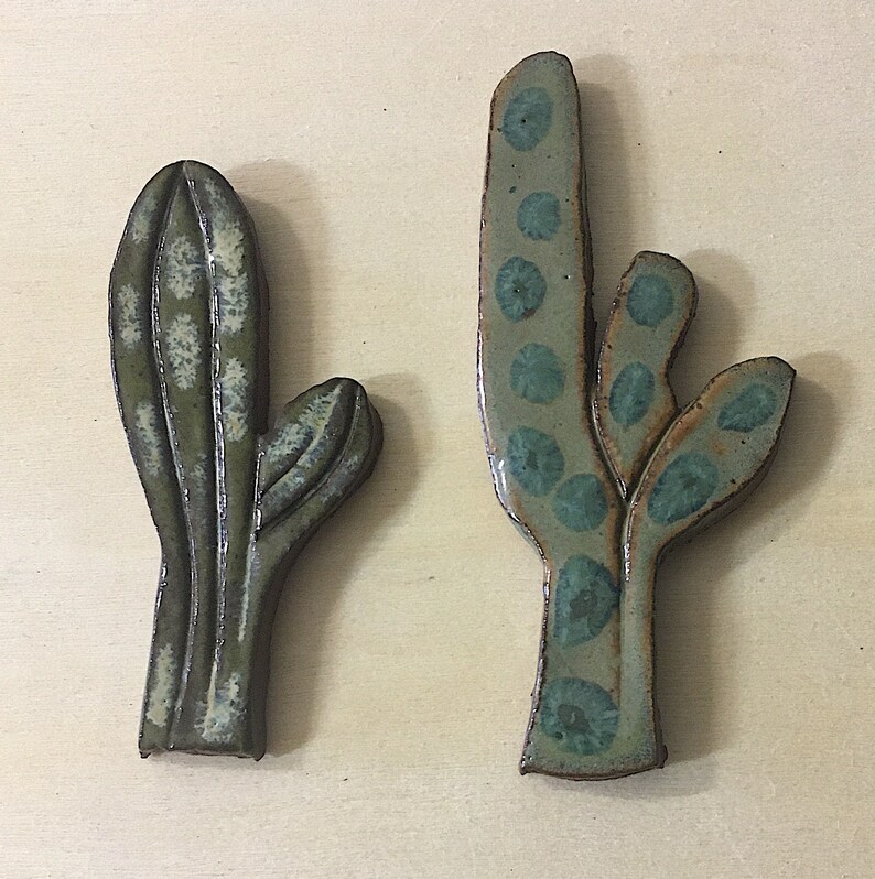 Cactus Garden Tiles Set Handmade Mosaic Tiles 16 Pieces - Etsy
