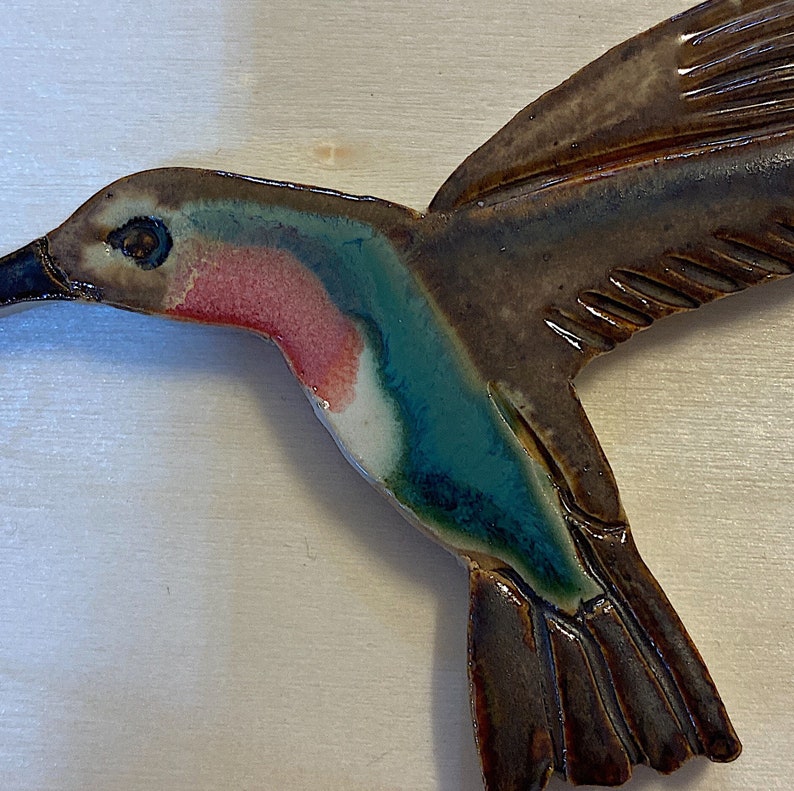 Ceramic Hummingbird Tile for Mosaic and Wall Art Mosaic - Etsy