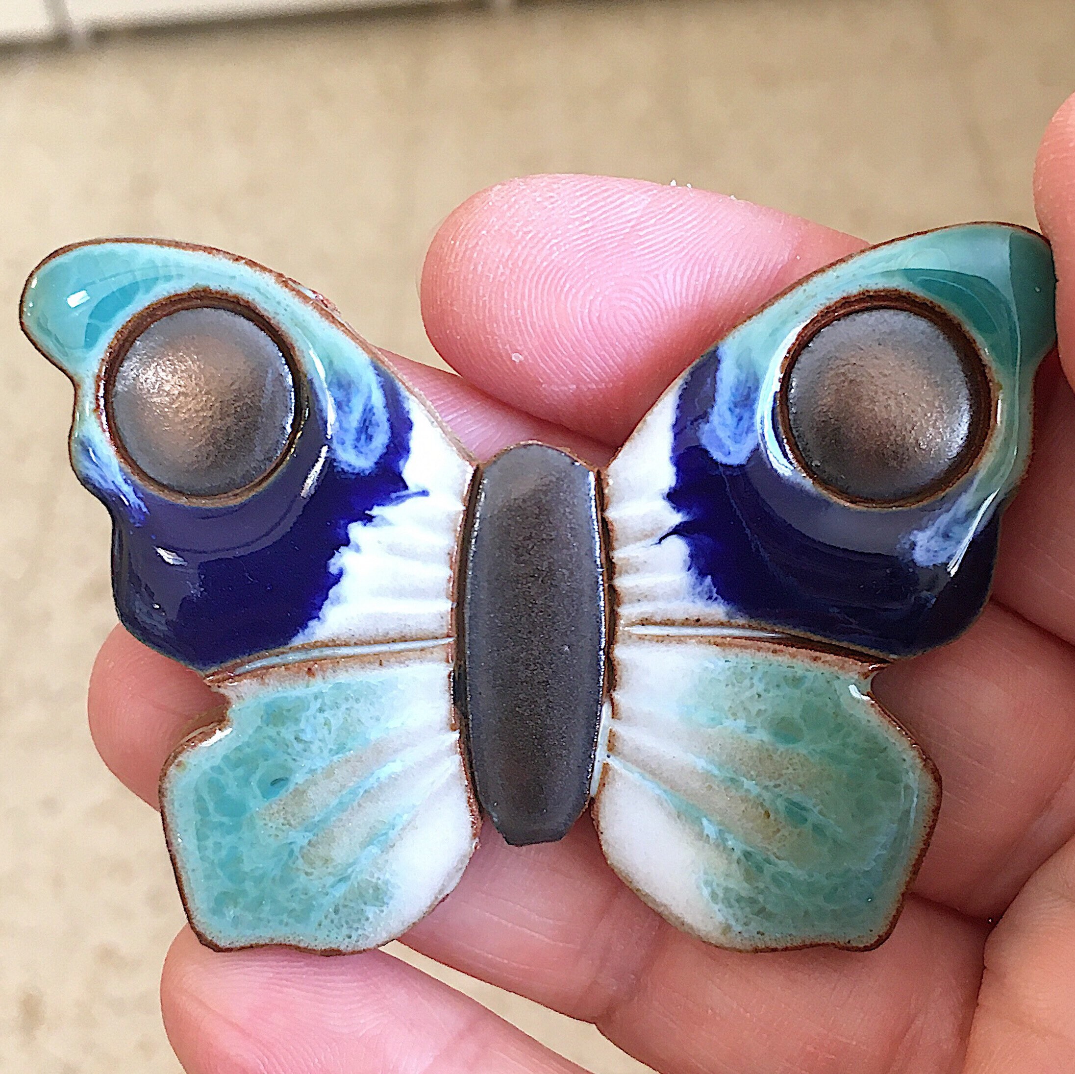 Ceramic Butterfly Tile for Mosaic and Wall Art Mosaic Tiles | Etsy