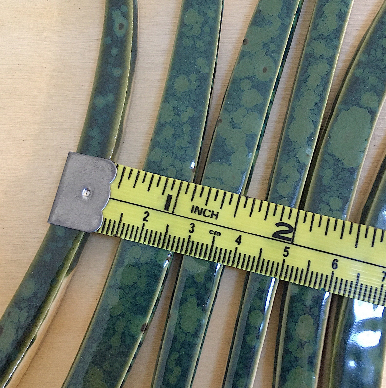 Dotted Green Ceramic Strips for Mosaic 1 Pound - Etsy