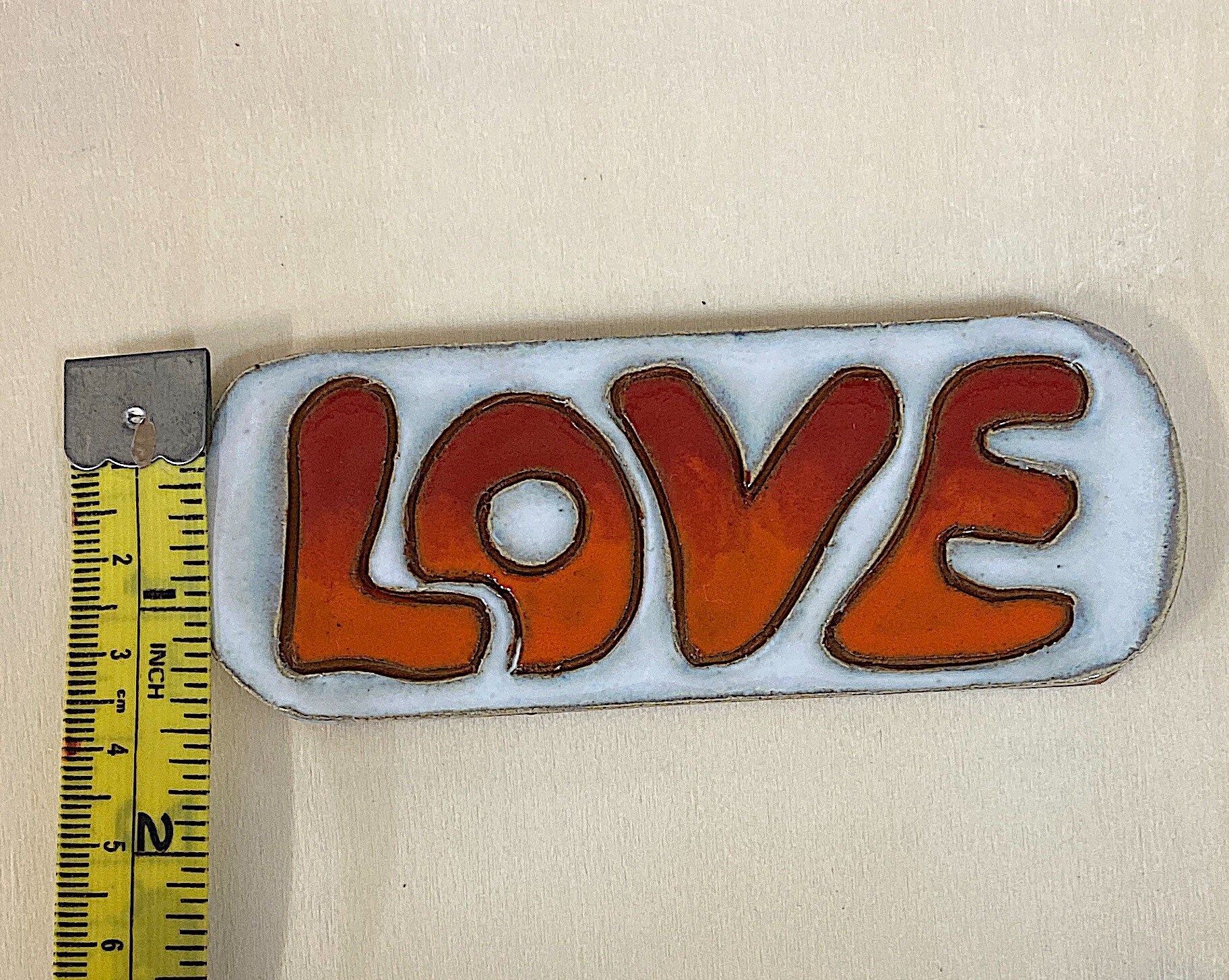 LOVE Ceramic Tile - Etsy