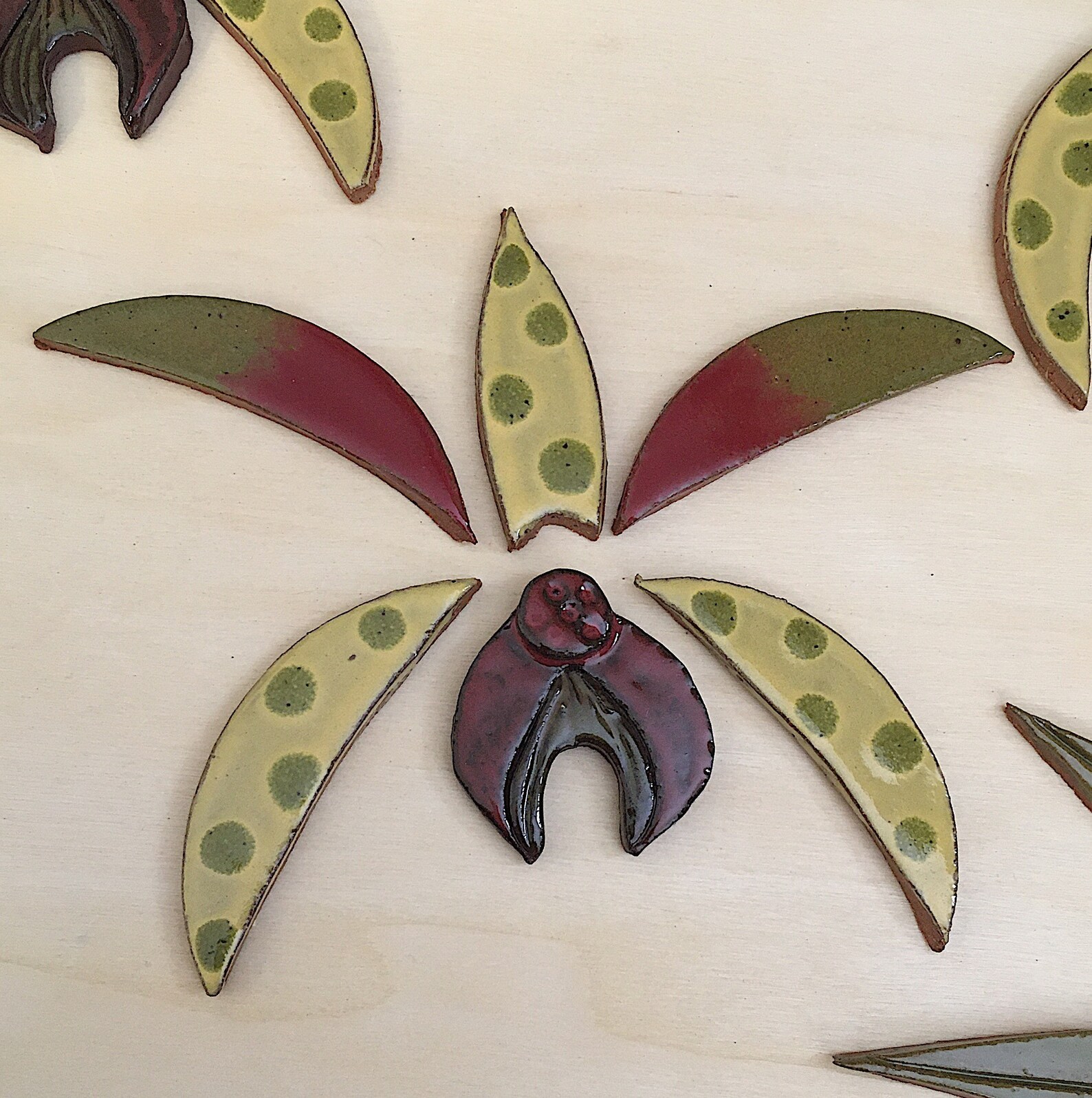 3 Orchids Ceramic Tiles Set for Mosaic and Wall Decoration 29 Pieces - Etsy