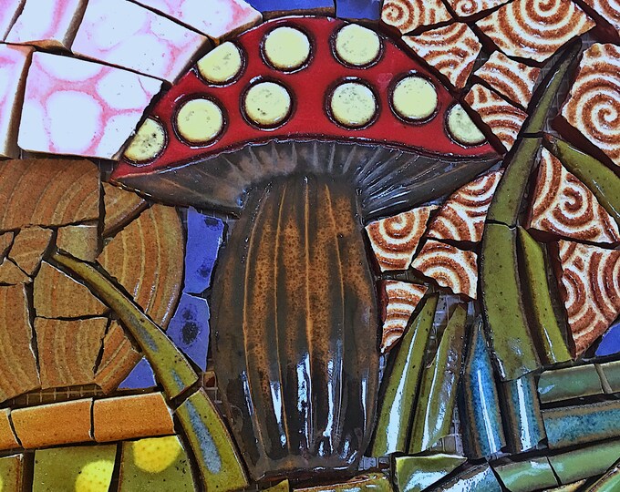 Mushroom Ceramic Tile, for Mosaic and Wall Decoration - Etsy