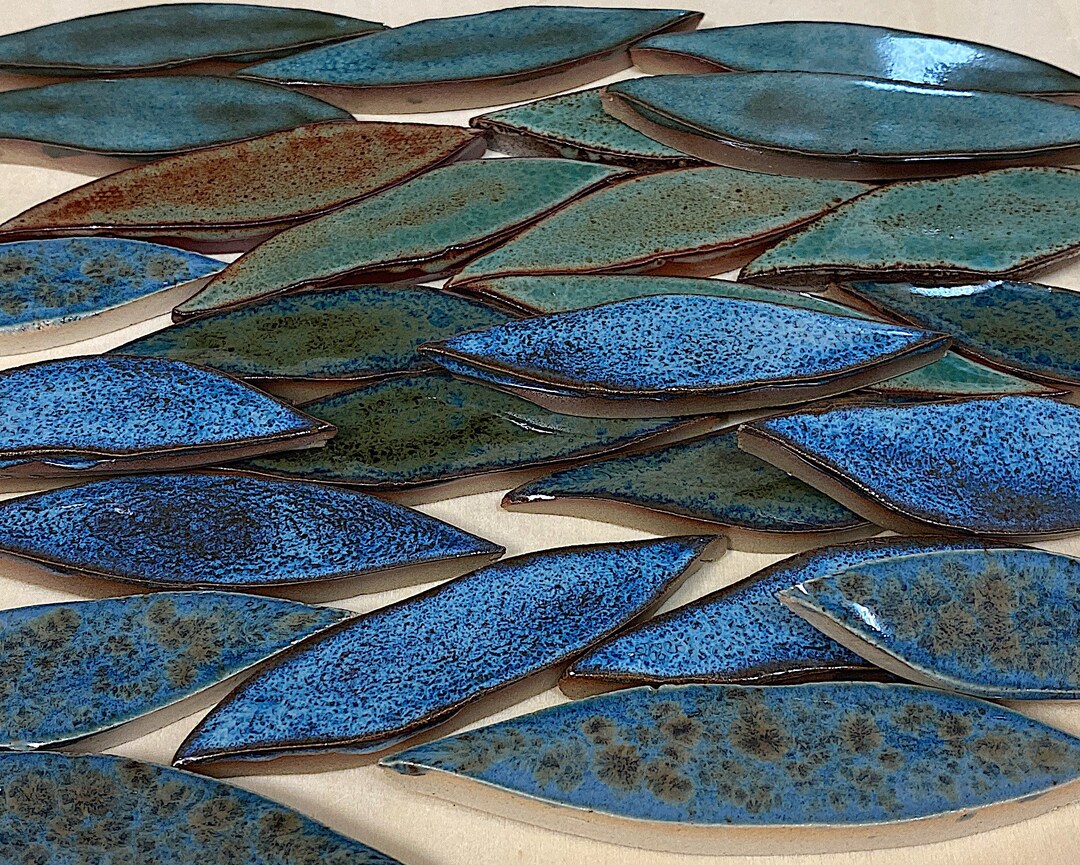 Mosaic Tiles, Watery Blue and Green Ceramic Tiles for Mosaic Making ...