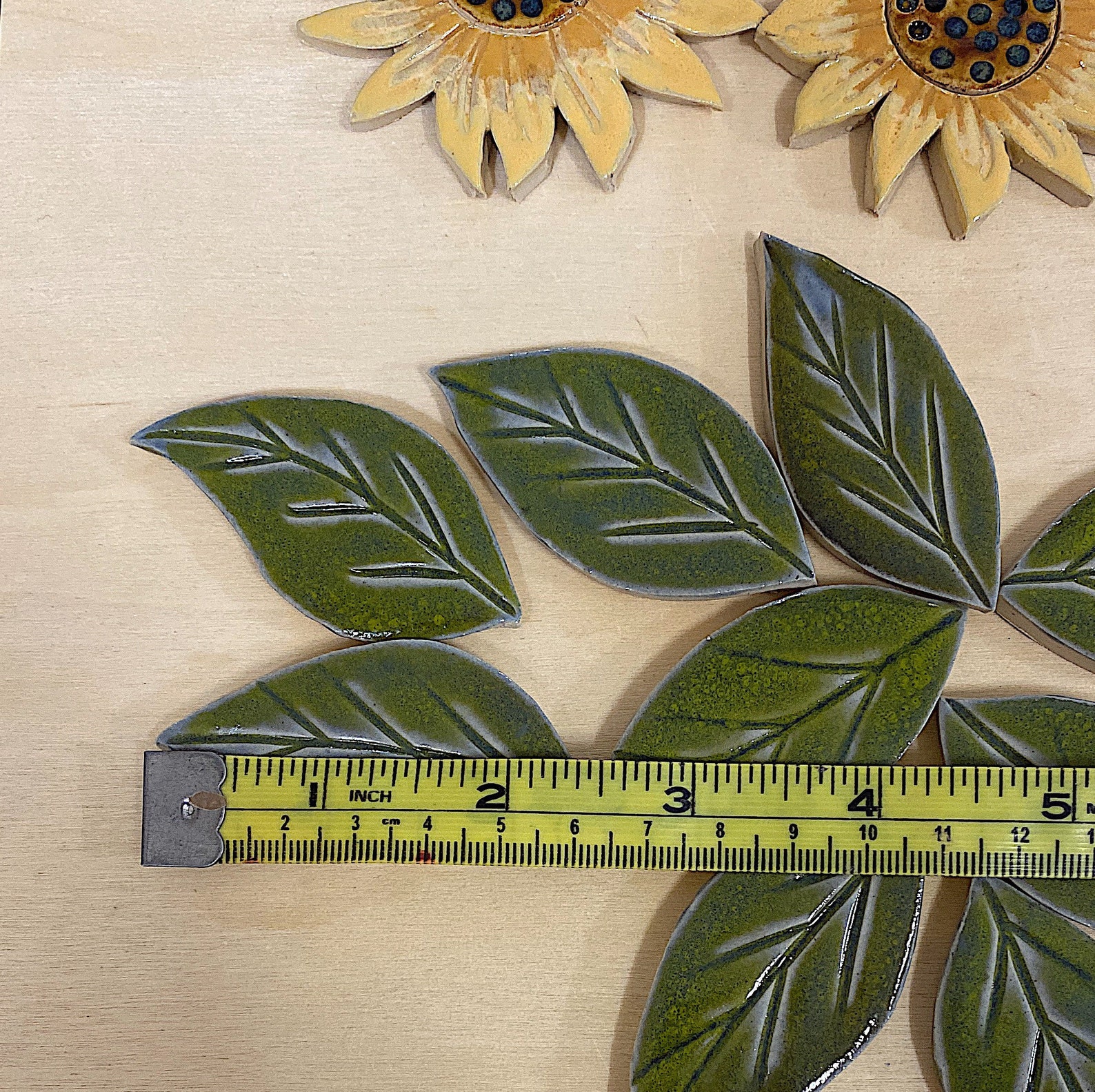 Sunflowers Ceramic Tiles Set for Mosaic and Wall Decor - Etsy