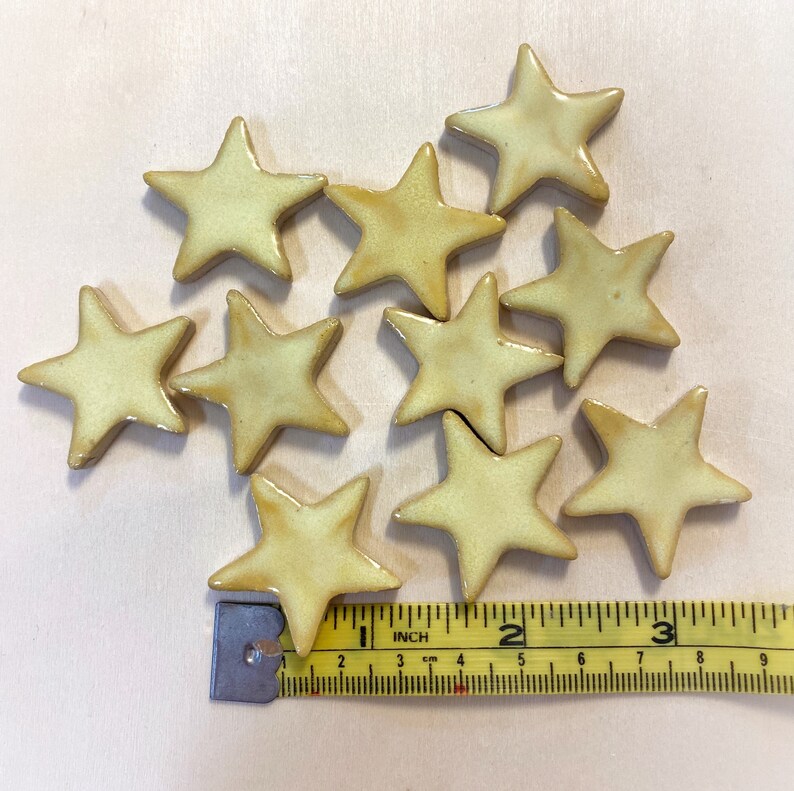 Star Ceramic Tiles for Mosaic and Wall Art 10 Pieces - Etsy