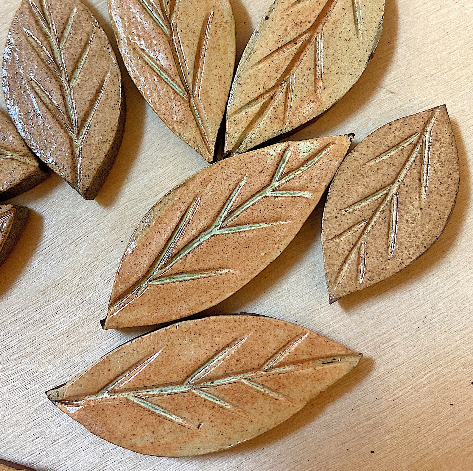 Fall Leaf Mosaic Tiles 1.52 12 Pieces - Etsy