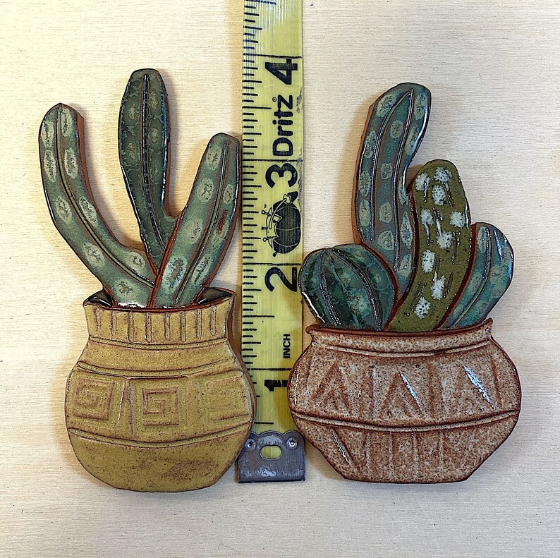 Cactus Tiles Set Handmade Mosaic tiles | Etsy