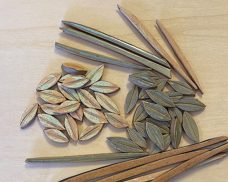 DIY Wheat Stalks Ceramic Tiles Set for Mosaic and Wall Decor - Etsy