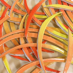 Yellow and Orange Ceramic Strips for Mosaic 1 Pound - Etsy